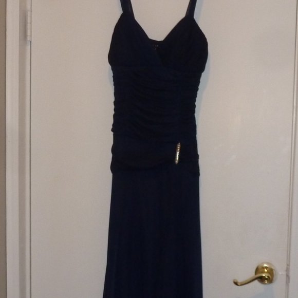 B. Smart | Dresses | Bsmart Sexy Black Draped Formal Maxi Dress | Poshmark
